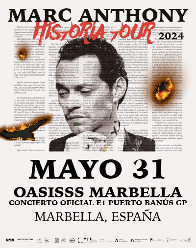 Concierto Marc Anthony - Historia Tour en Málaga | Entradas El Corte Inglés
